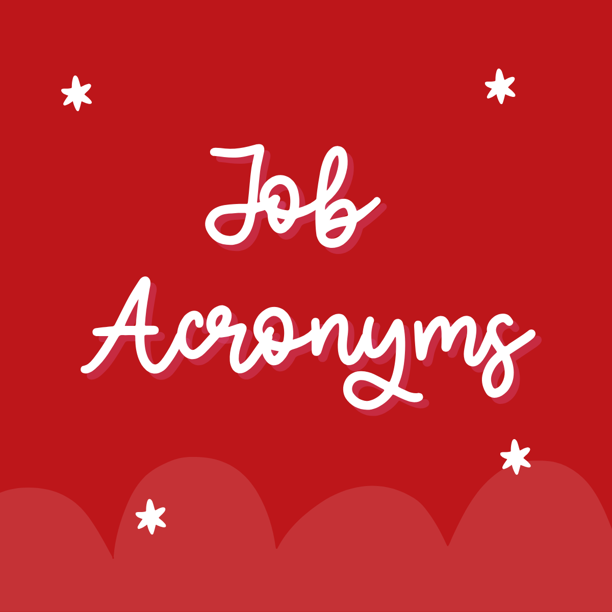 Job Acronyms – Mini Marie CO.