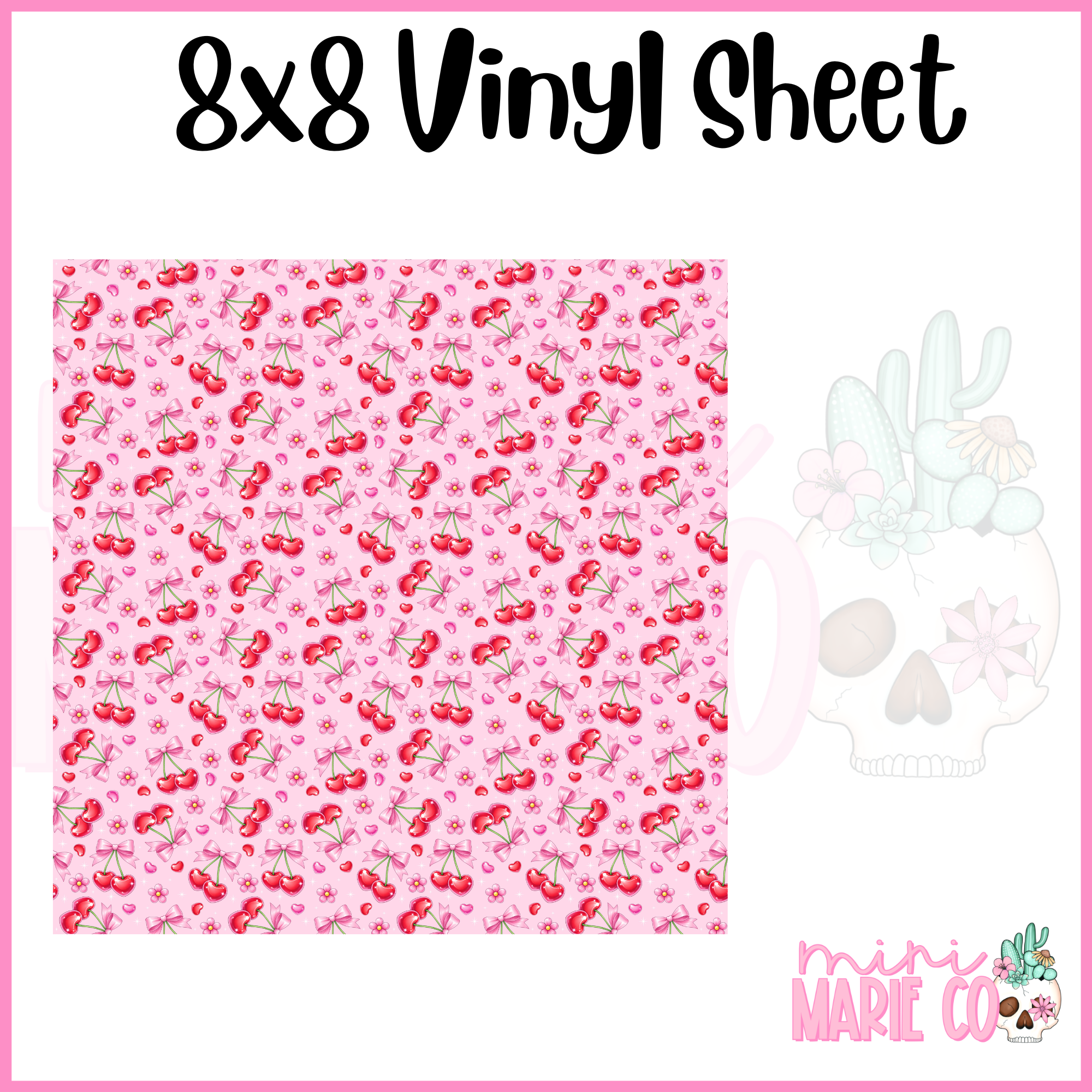 Cherry Blossoms Vinyl Sheet 8x8 – Mini Marie CO.