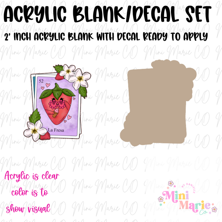 La Fresa Acrylic Blank/Decal Set – Mini Marie CO.